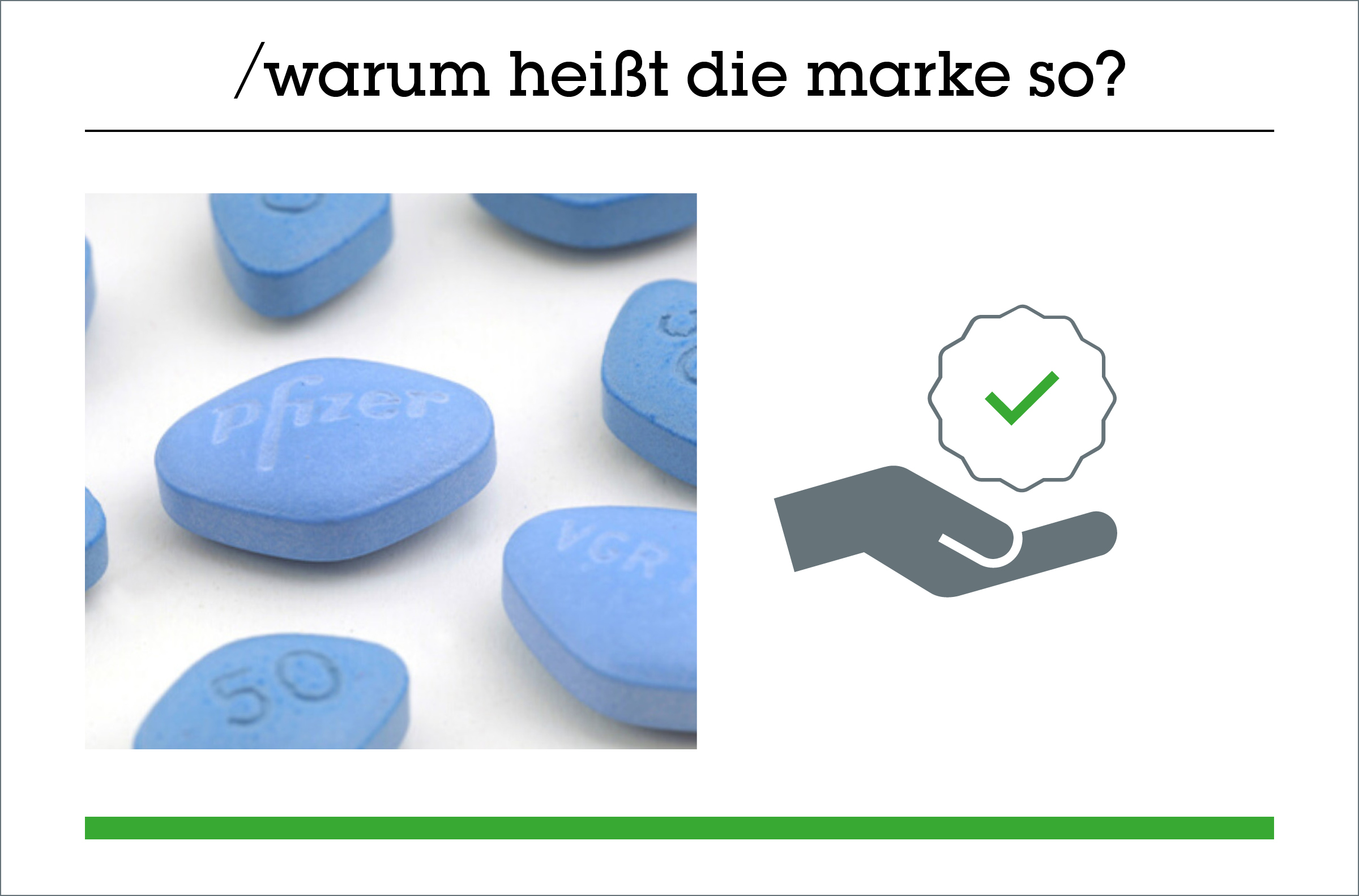 Die Geschichte hinter dem Markennamen Viagra